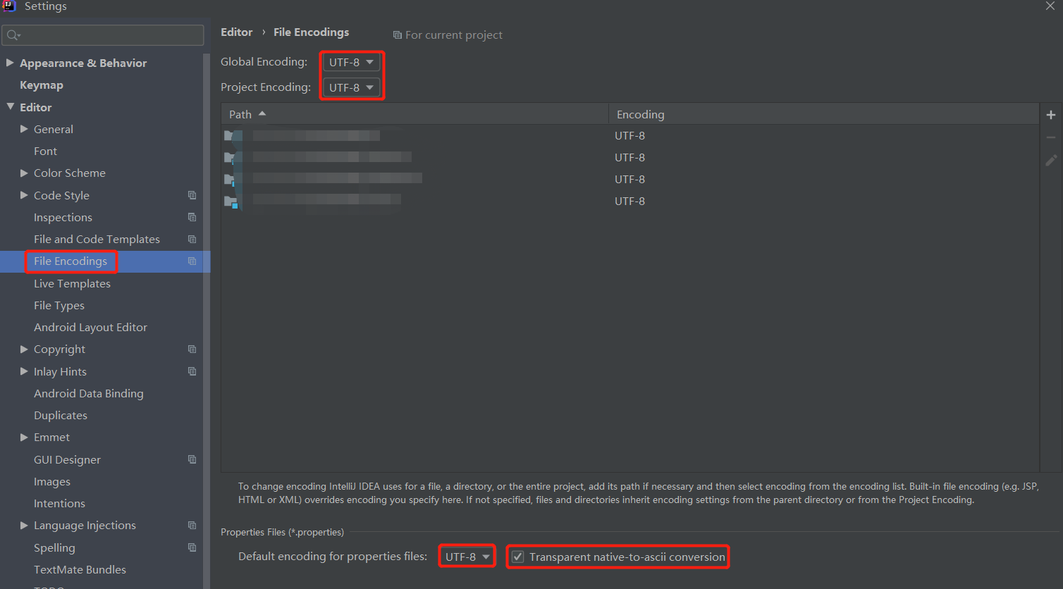 IDEA中.properties配置文件输入中文显示Unicode编码，本地编辑器，服务器打开显示Unicode编码问题解决方案_idea打开application.propertis中文为 ...