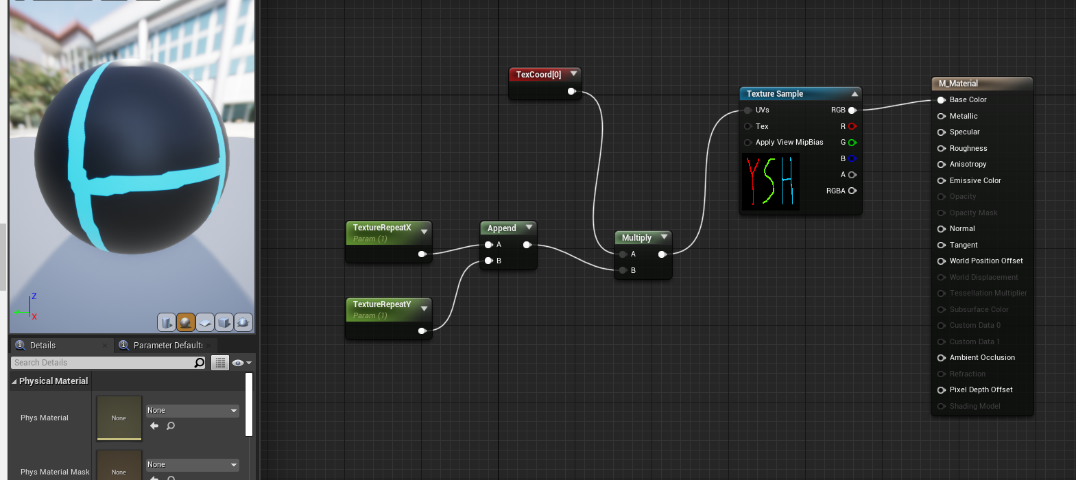 UE4 – 以编程方式创建新材质和内部节点_umaterialexpressiontexturesample-CSDN博客