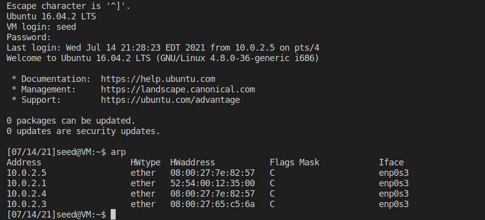 信息安全 SEED Lab11 ARP Cache Poisoning Attack Lab-CSDN博客
