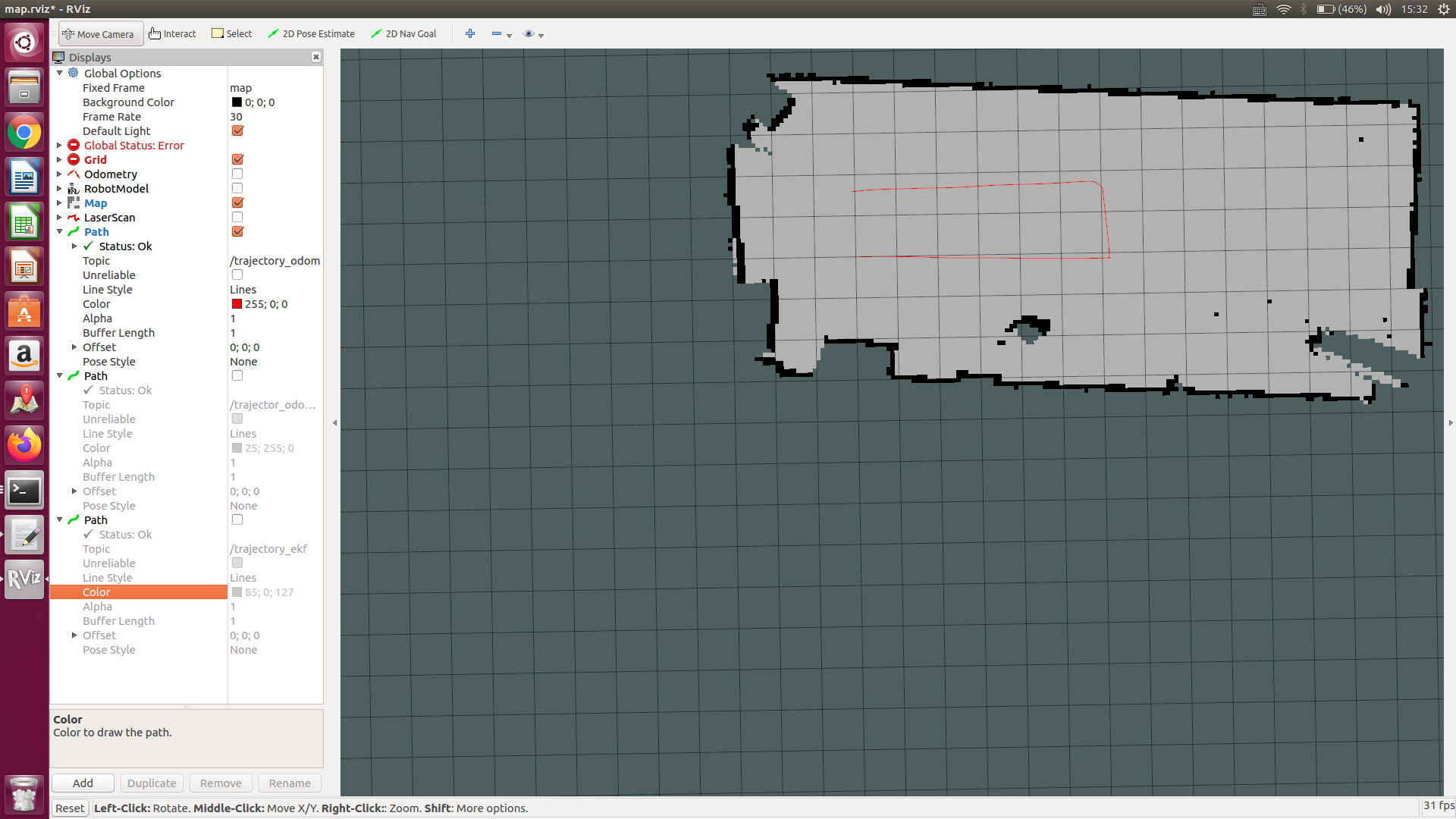 ROS订阅odom里程计消息，并在RVIZ中显示轨迹_ros_msgs/odometry.h_宁缺毋滥灬的博客-CSDN博客
