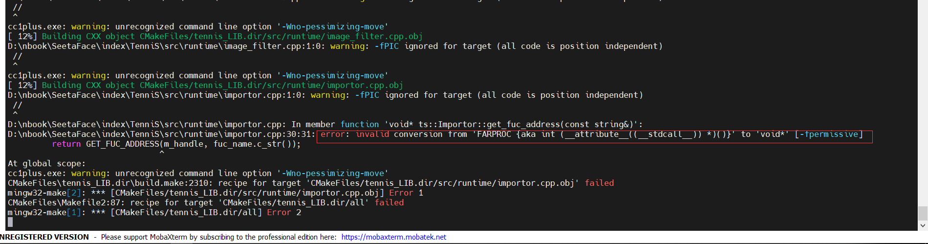 人脸识别：使用MinGW编译seetaface6_seetaface6 编译存储目录-CSDN博客
