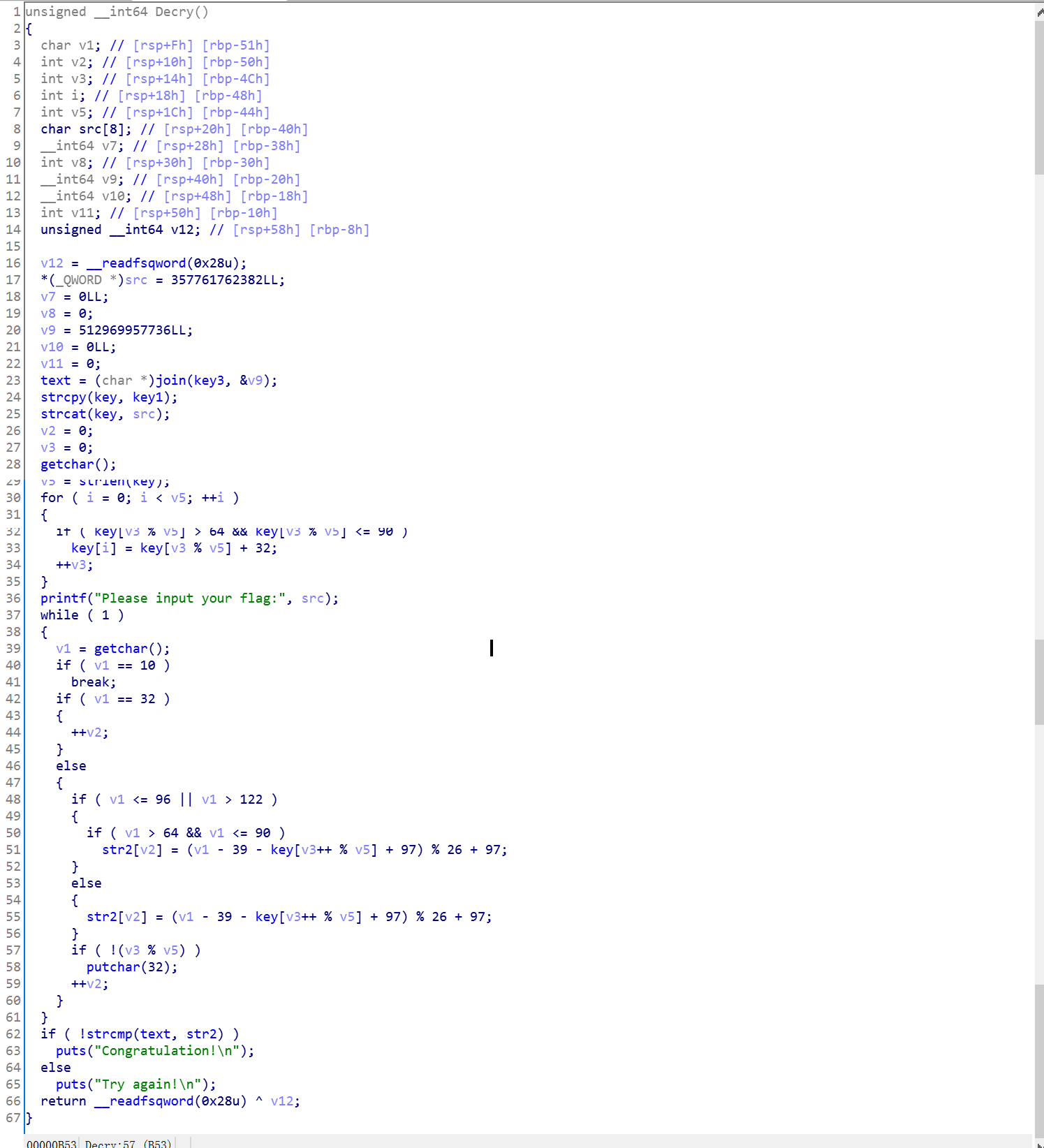 BUUCTF SimpleRev（涉及大小端序存储的问题）_simplerev buuctf大端序-CSDN博客