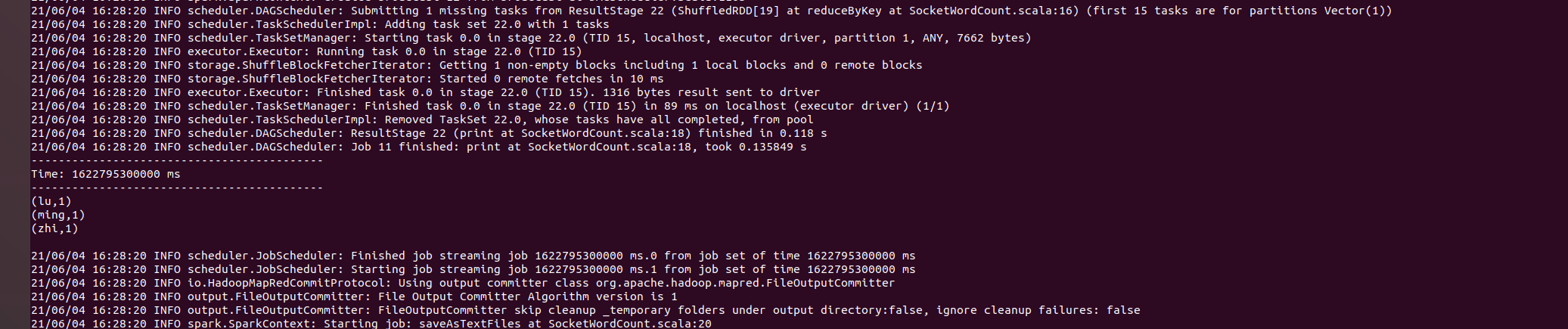 12，以文件和socket为数据源的Spark streaming实践_使用sparkstream编写 wordcount程序,数据源是socket-CSDN博客