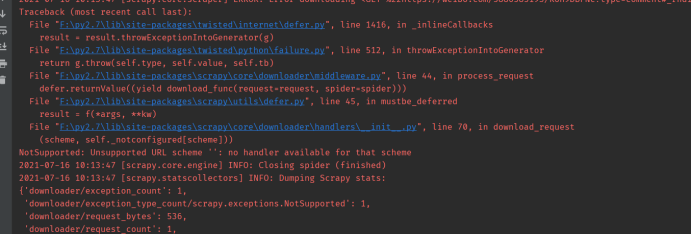 Scrapy出现问题汇总及解决办法_scrcpy闪退-CSDN博客