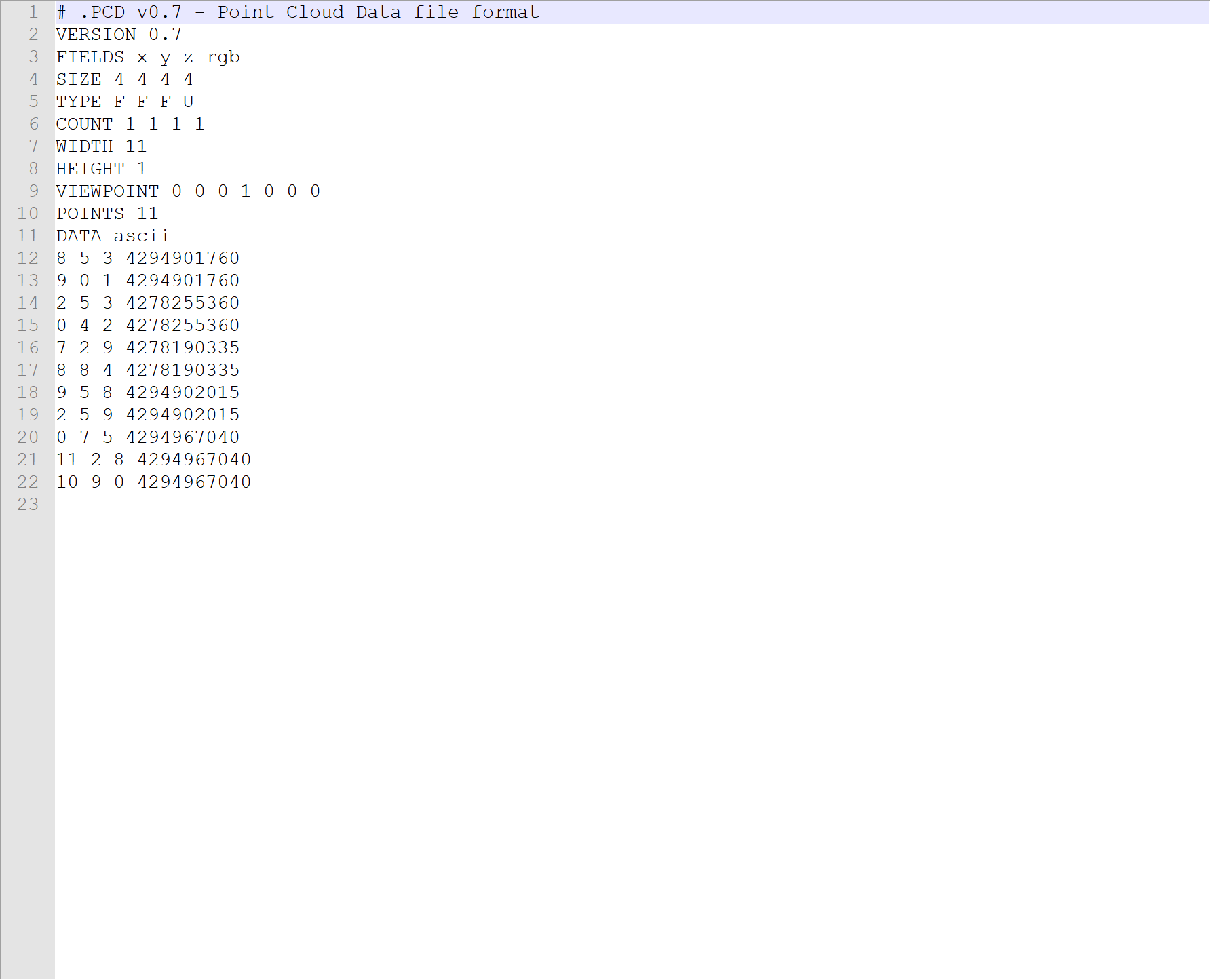 不同格式点云存储结构(txt、pcd、las、ply)整理以及基本的读写、可视化方法_点云数据结构-CSDN博客