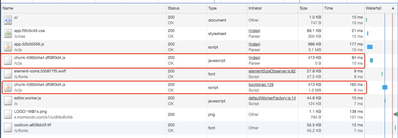 chunk-bundle.js 为何加载两次？_chunk加载了两次 javascript 和 script-CSDN博客