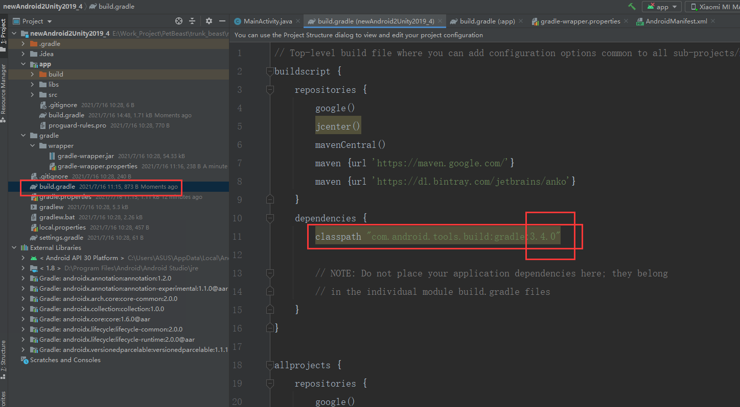 Unity2019.4—AnroidStudio—AndroidX接入SDK详细版_unity引擎2019.4-CSDN博客