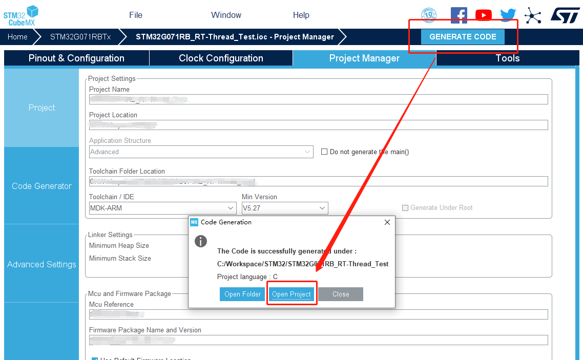 基于STM32CubeMX生成的Keil项目移植RT-Thread系统_keil rtthread-CSDN博客