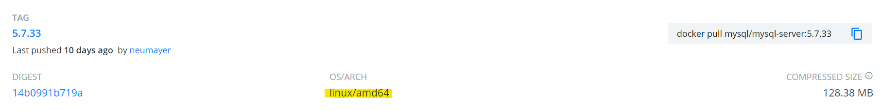 Mac电脑Docker拉取Mysql报错？no matching manifest for linux/arm64/v8 in the manifest list entries_failed ...