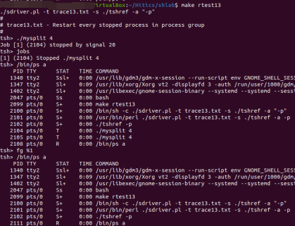 【HIT-计算机系统】ICS-Lab7 TinyShell_ics tshlab-CSDN博客