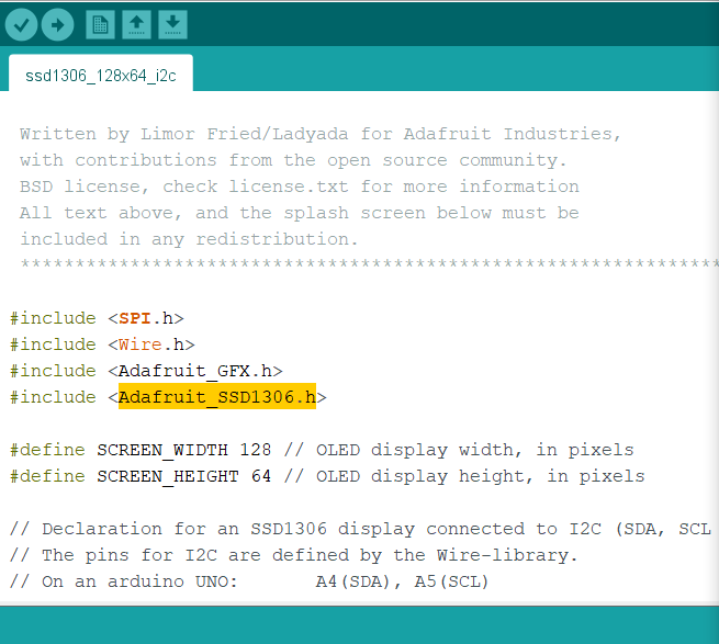 关于Arduino无法使用Adafruit_SSD1306.h点亮OLED？_arduino 一行计算代码导致屏幕点不亮-CSDN博客