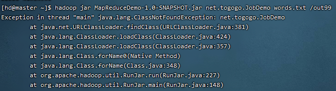 Exception in thread “main“ java.lang.ClassNotFoundException:解决方案之一_exception in thread "main ...