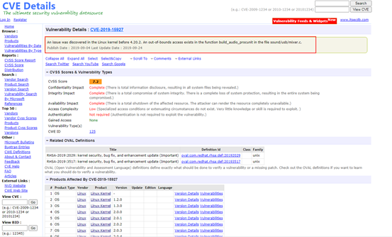 Linux_kernel漏洞查找指导说明_cvedetails如何查linux内核漏洞-CSDN博客