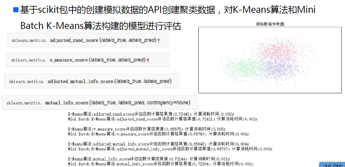 机器学习算法之聚类算法拓展：K-Means和Mini Batch K-Means算法效果评估_kmeans和minibatchkmeans聚类算法训练结果-CSDN博客