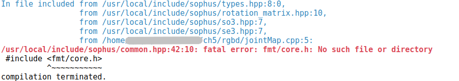 Sophus库报错 fatal error:fmt/core.h: No such file or directory 解决-CSDN博客