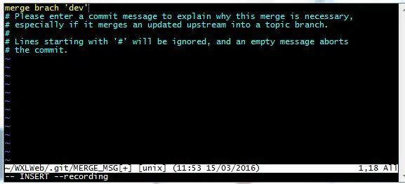 【Git】合并分支出现 Please enter a commit message to explain why this merge is necessary.-CSDN博客