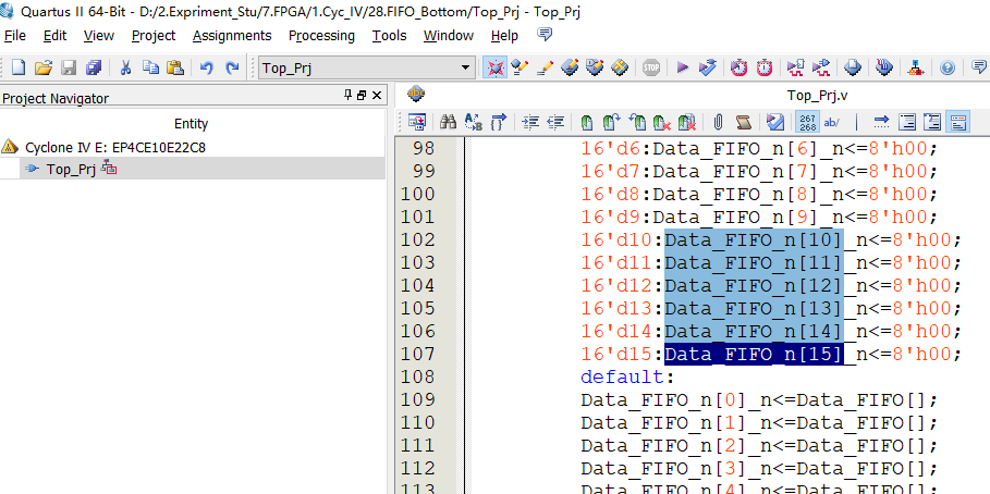 Quartus II如何选中一列，然后删除复制等。_quartus怎么选中一列-CSDN博客