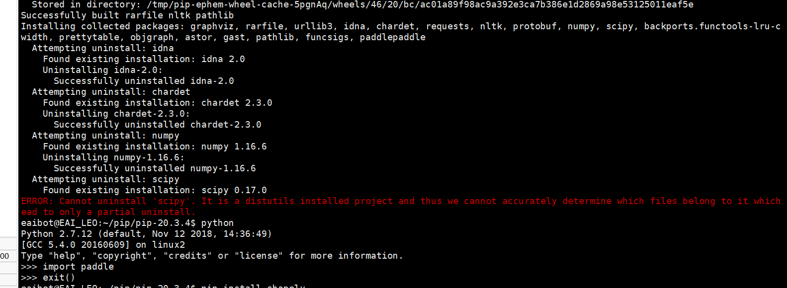 第三天：通过ssh连接到小车，尝试建图，配置PaddleOCR环境（花费时间最长，踩坑记录，python2.7安装paddle解决相关报错）_paddleocr ros-CSDN博客