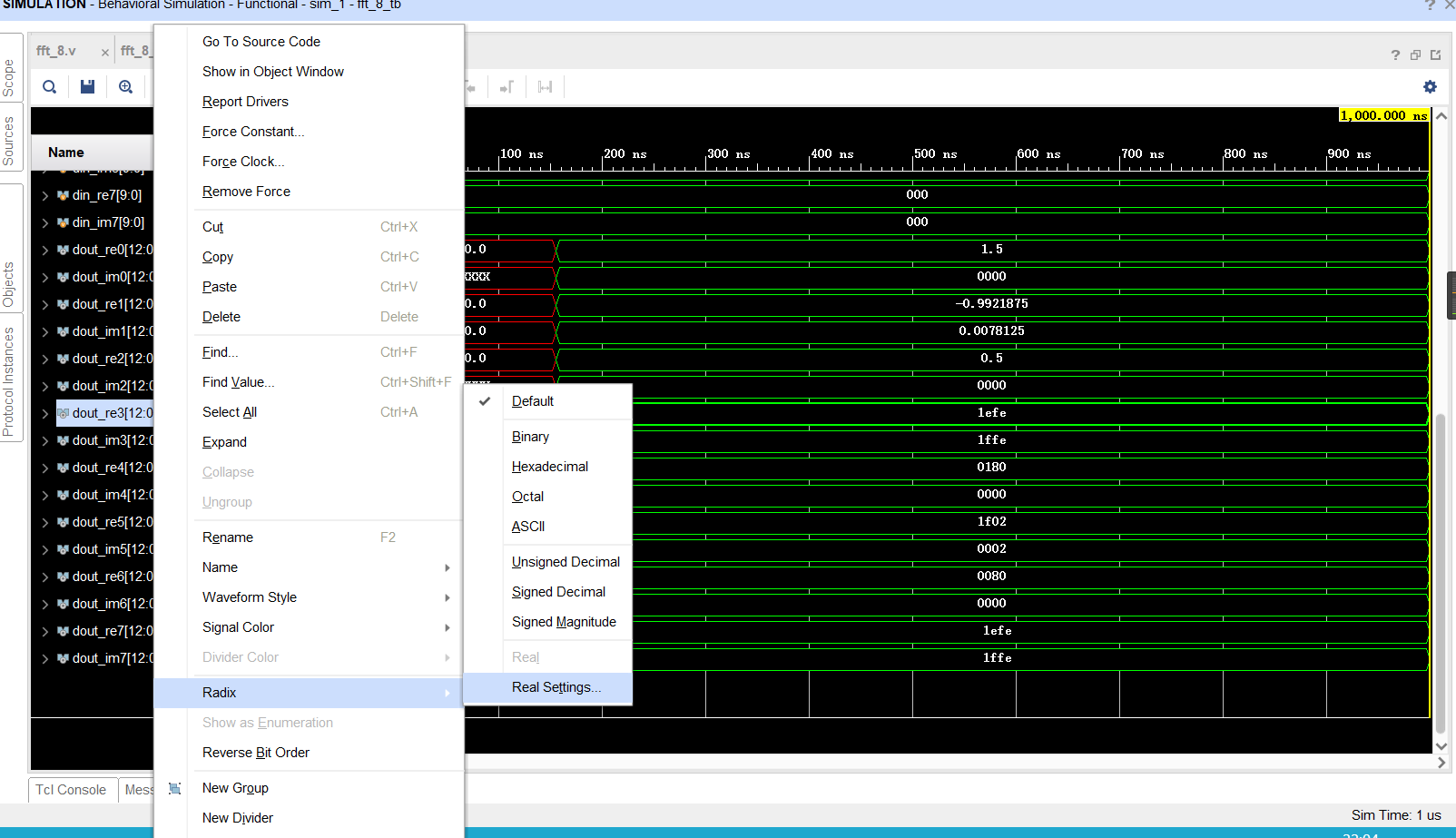 verilog实现8点FFT运算_fft8k个点如何处理verilog-CSDN博客