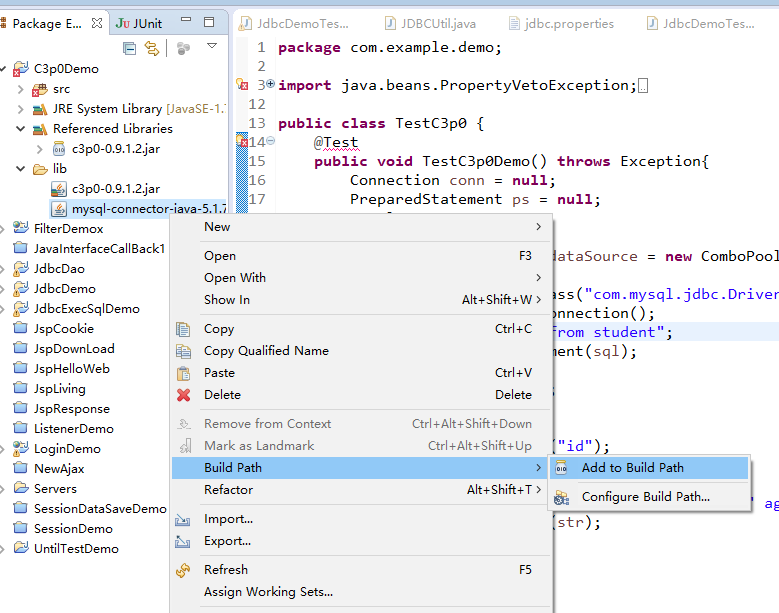 Java-一个使用c3p0连接池例子_c3p0 0.9.1.2jar包下载-CSDN博客