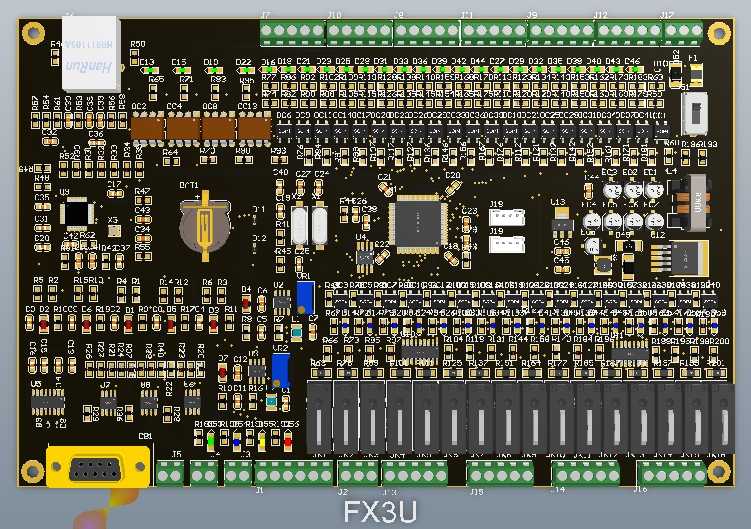 三凌FX3U源码,包括pcb,原理图 ,FX3U源码/PLC FX3U源码/FX-3U/全套生产方案， 100%稳定运行。_三菱fx3u主板框图-CSDN博客