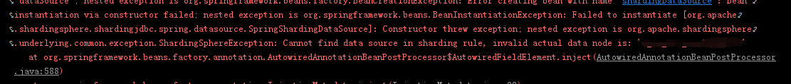 Shardingsphereexception Cannot Find Data Source In Sharding Ruleshardingsphereexception Cant 
