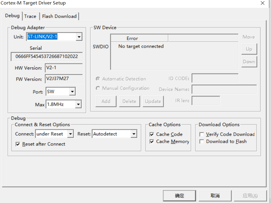STM32 No target Connected-CSDN博客