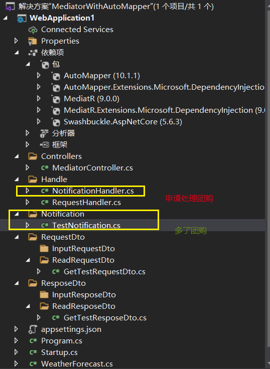 Asp Core 偷懒实用类库之 Mediatr Mediatr为什么没人用 Csdn博客