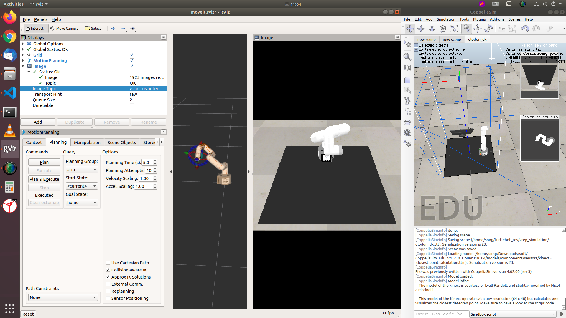 CoppeliaSim(VREP)和ROS Moveit的联合仿真_coppeliasim ros-CSDN博客