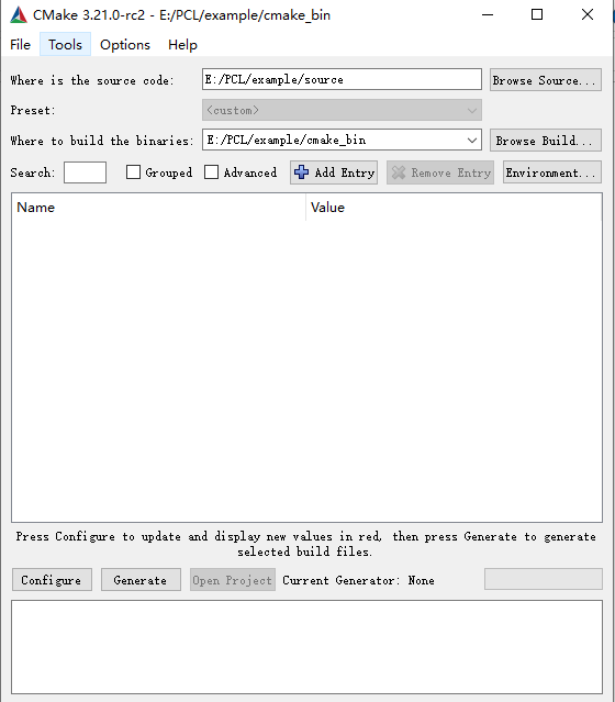 PCL学习笔记（二）-- PCL与CMake测试工程文件_pcl bin exe 是 什么-CSDN博客