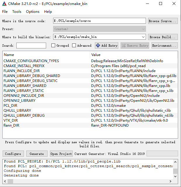 PCL学习笔记（二）-- PCL与CMake测试工程文件_pcl bin exe 是 什么-CSDN博客