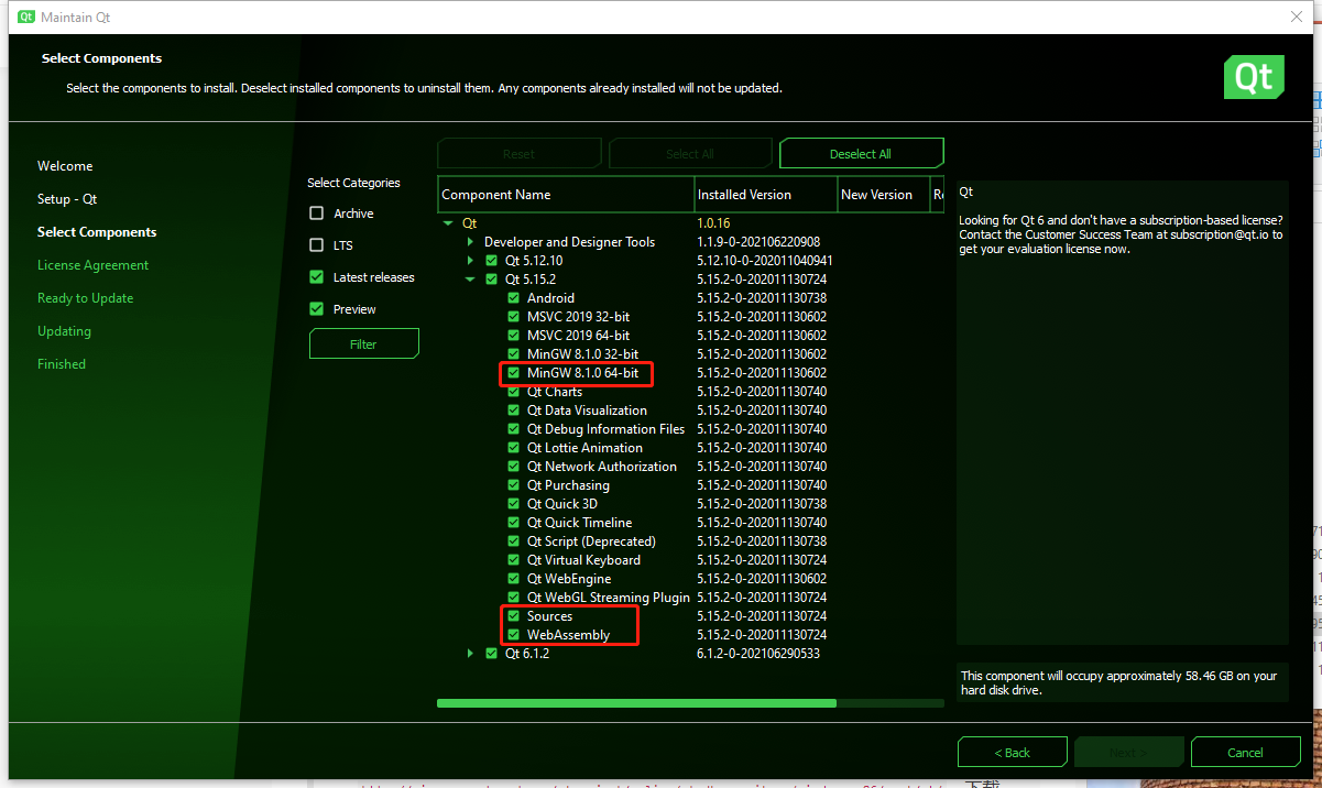 Qt+WebAssembly学习笔记（一）win10+Qt5.15.2开发环境搭建_qt webassembly-CSDN博客