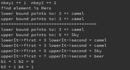 multimap学习之查找操作count，find，lower_bound，lower_bound，upper_bound,key_comp, value_comp_multimap find ...