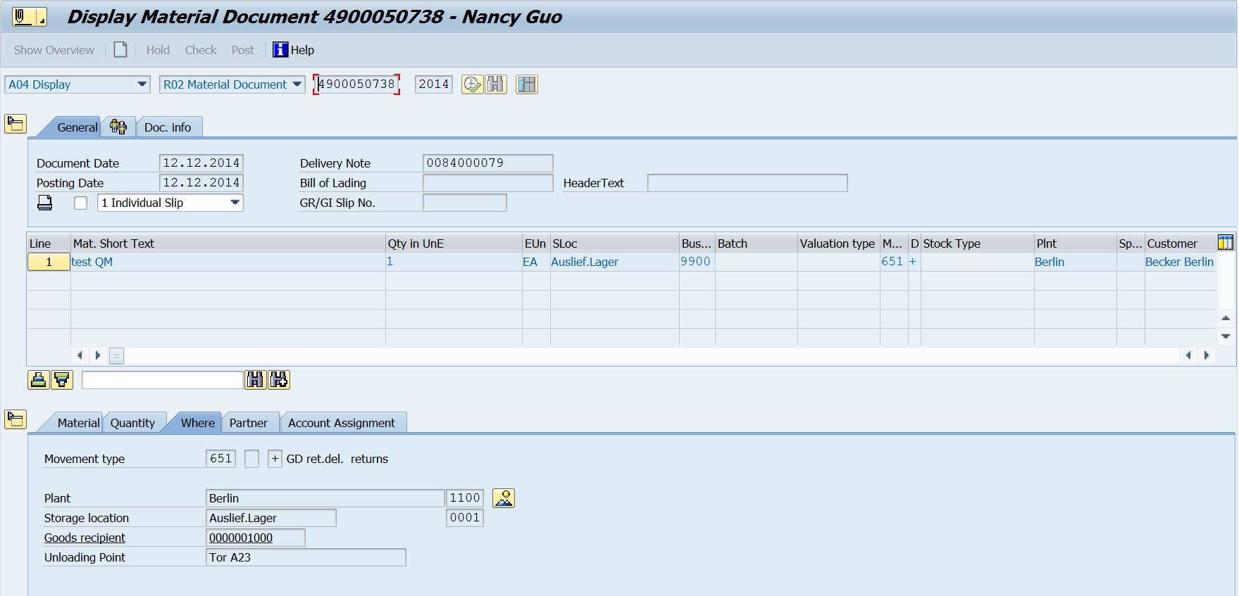 SAP QM Inspection lot creation for return sales order-CSDN博客