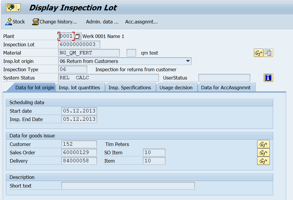 SAP QM Inspection lot creation for return sales order-CSDN博客