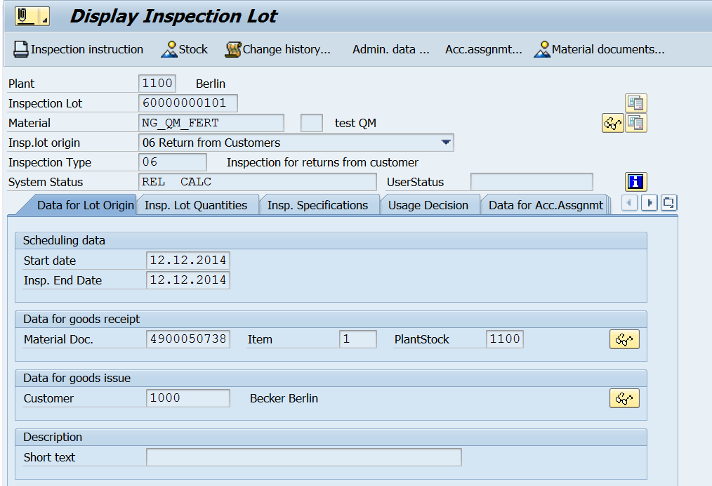 SAP QM Inspection lot creation for return sales order-CSDN博客
