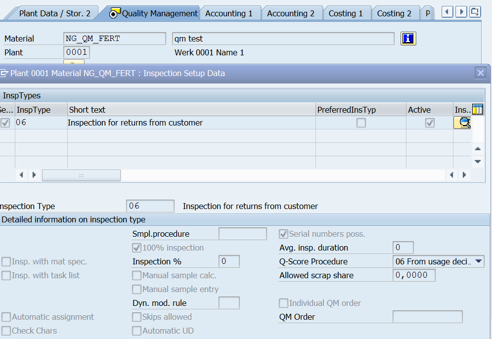 SAP QM Inspection lot creation for return sales order-CSDN博客