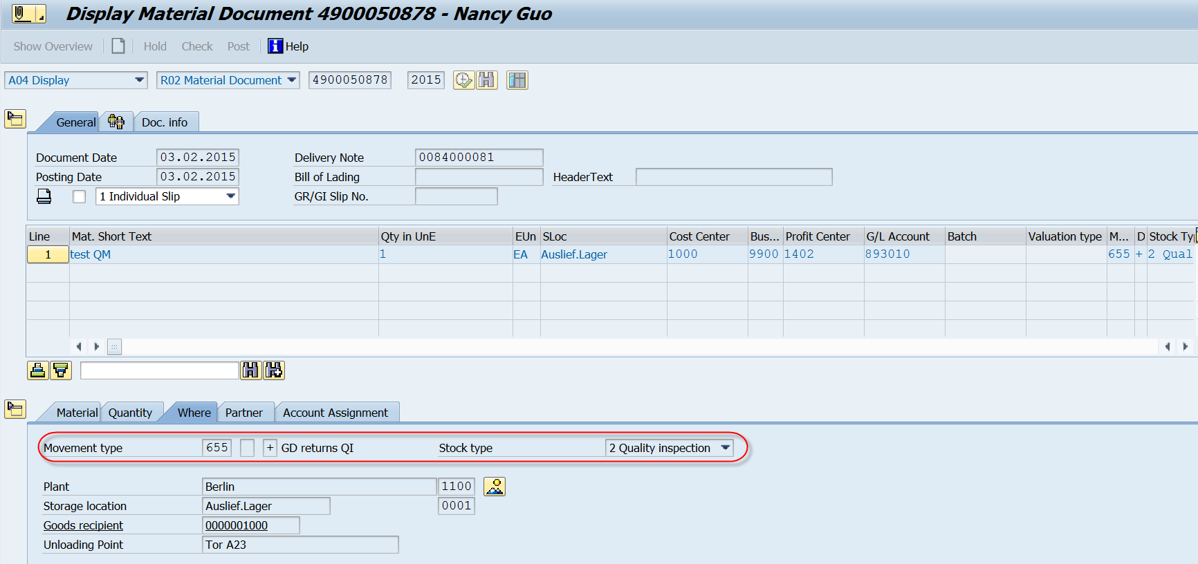 SAP QM Inspection lot creation for return sales order-CSDN博客