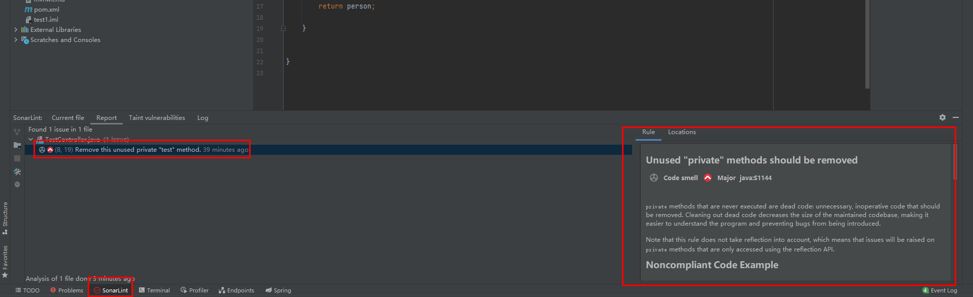 IDEA 用SonarLint插件检测出代码中的坏味道_analyze with sonarlint-CSDN博客