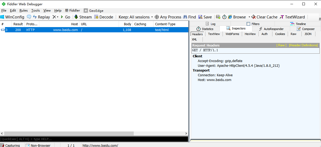 Fiddler抓取IDEA上用HttpClient发出的网络请求_fiddler抓取idea请求-CSDN博客