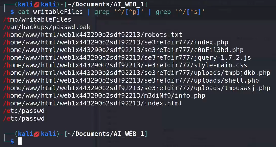 Vulnhub靶机渗透之 AI: Web: 1_反弹shell服务器上执行不了ai:web:1-CSDN博客