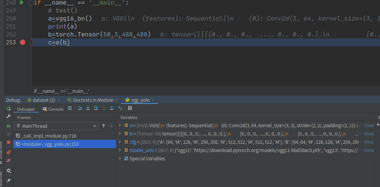 【笔记】就vgg16_bn来谈谈def _call_impl(self, *input, **kwargs)：它位于模块module.py，在net(input)时调用，为fw函数中每步fw ...