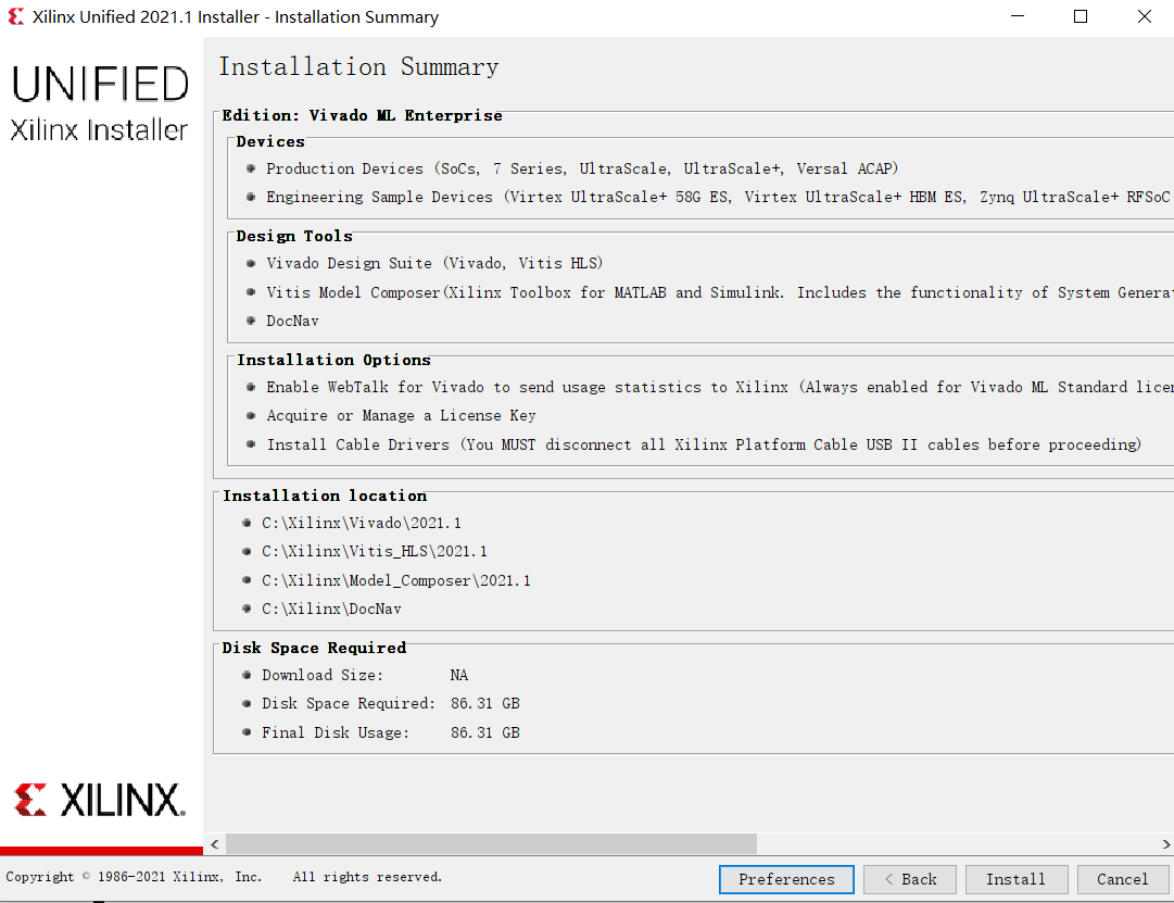 Vivado ML 2021.1 环境安装_vivado2021-CSDN博客