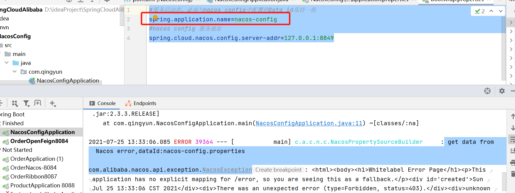 Spring cloud alibaba--Nacos Config配置管理_spring-cloud-starter-alibaba-nacos-config-CSDN博客
