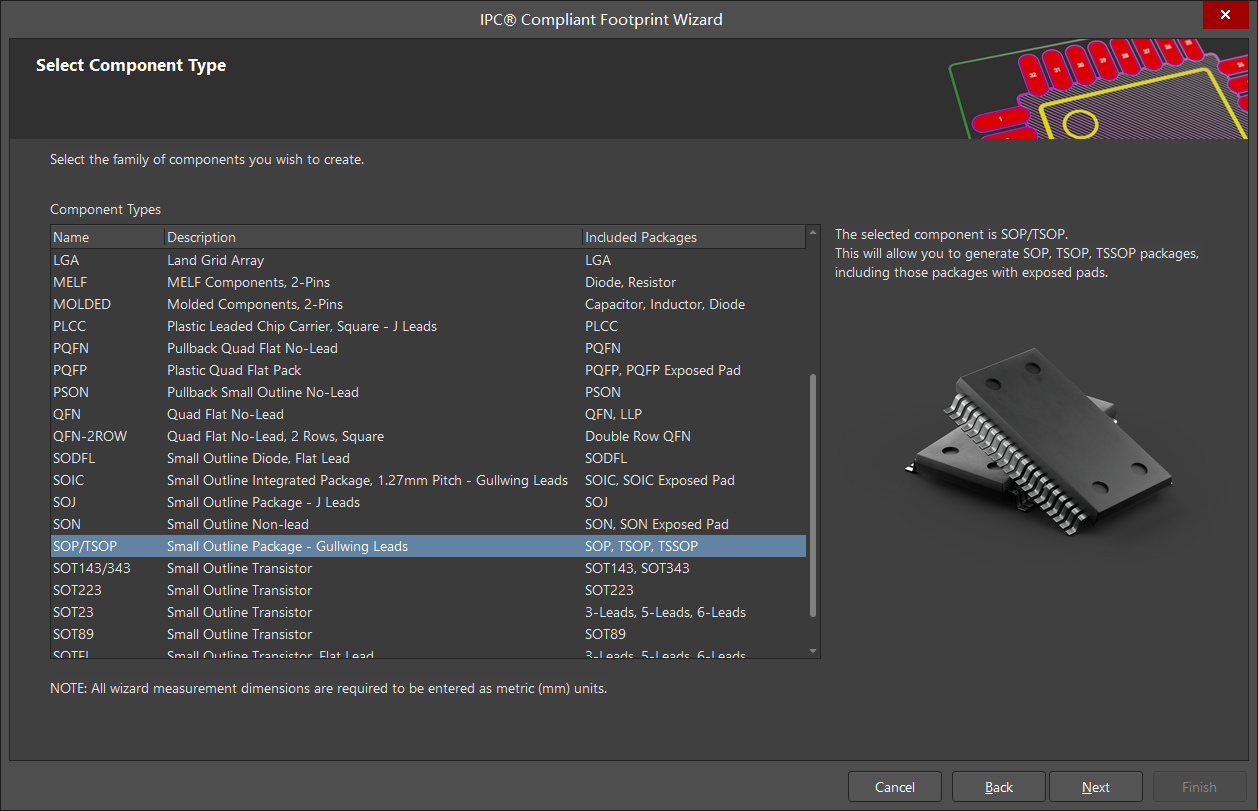 Altium Designer 21 封装创建向导、3D和裁剪导线-CSDN博客