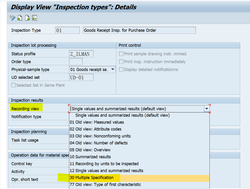 SAP QM Inspections using Multiple Specification_the characteristic values在sap哪个设置-CSDN博客