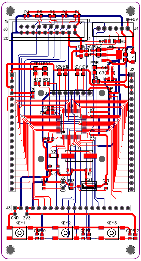 第七章 STM32核心板PCB设计（布局布线+注意的疑难问题）_基于stm32游戏pcb-CSDN博客