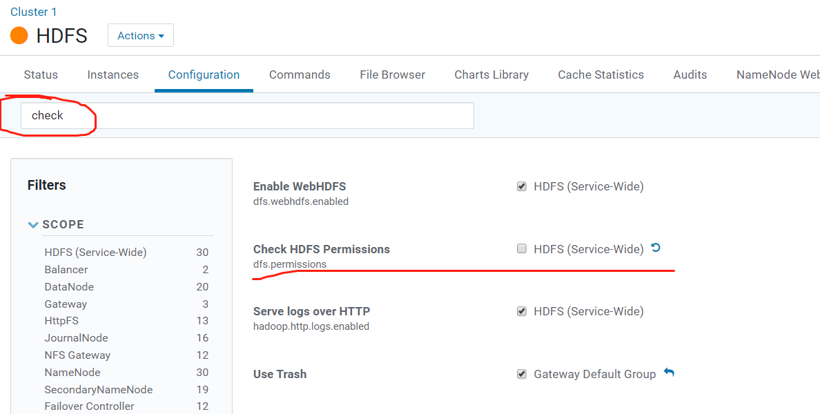 hadoop权限问题：Permission denied: user=root, access=WRITE, inode=“/“:hdfs:supergroup:drwxr-xr-x ...