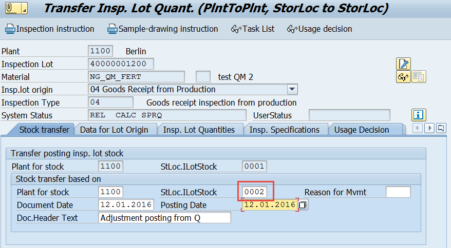 SAP QM Inspection lot creation: Early lot inspection_sap qm skip ...