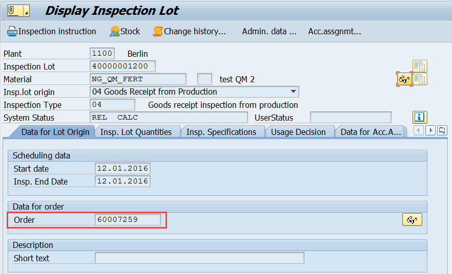 SAP QM Inspection lot creation: Early lot inspection_sap qm skip ...